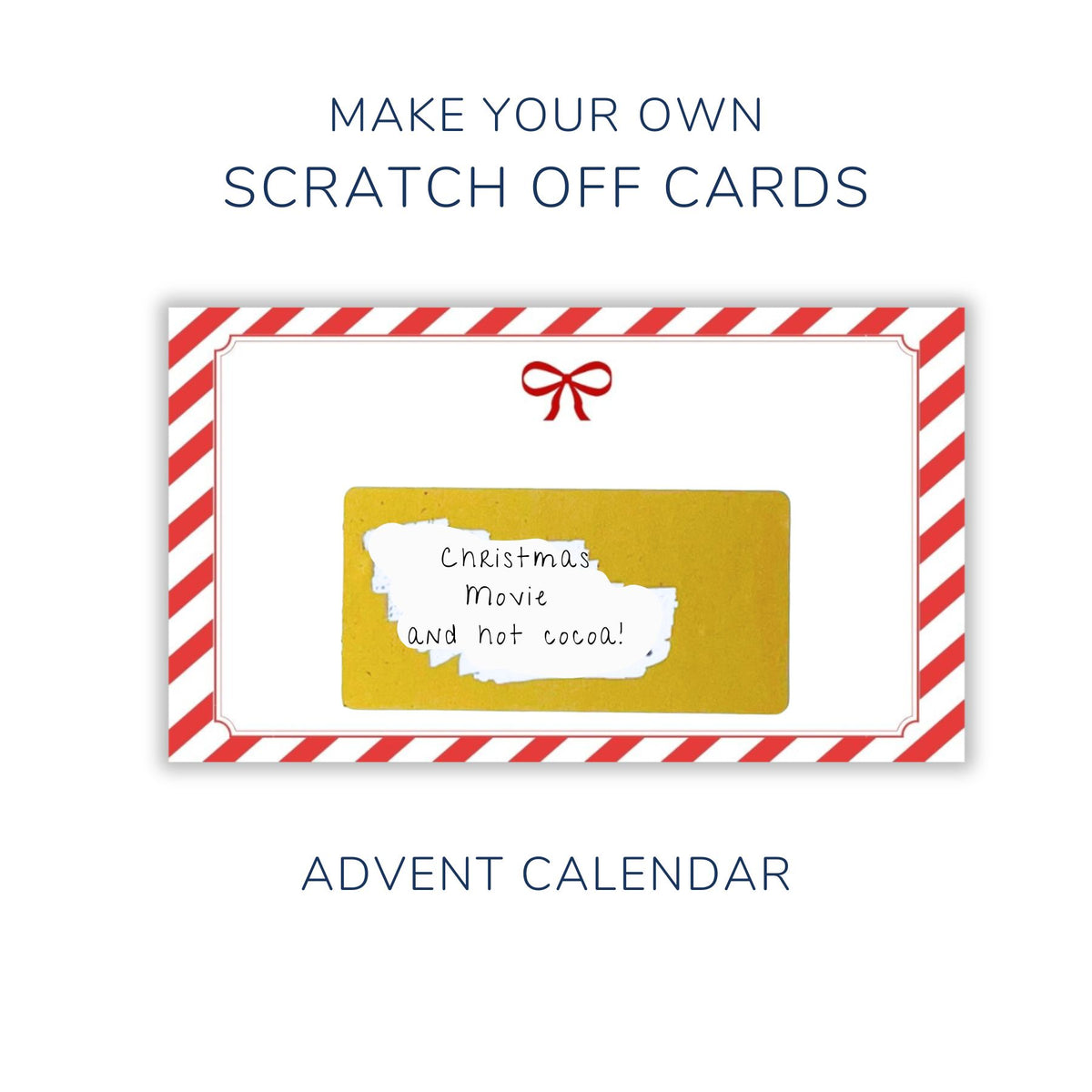 Advent Calendar- Candy Cane Scratch-off Cards – Eighteen Summers